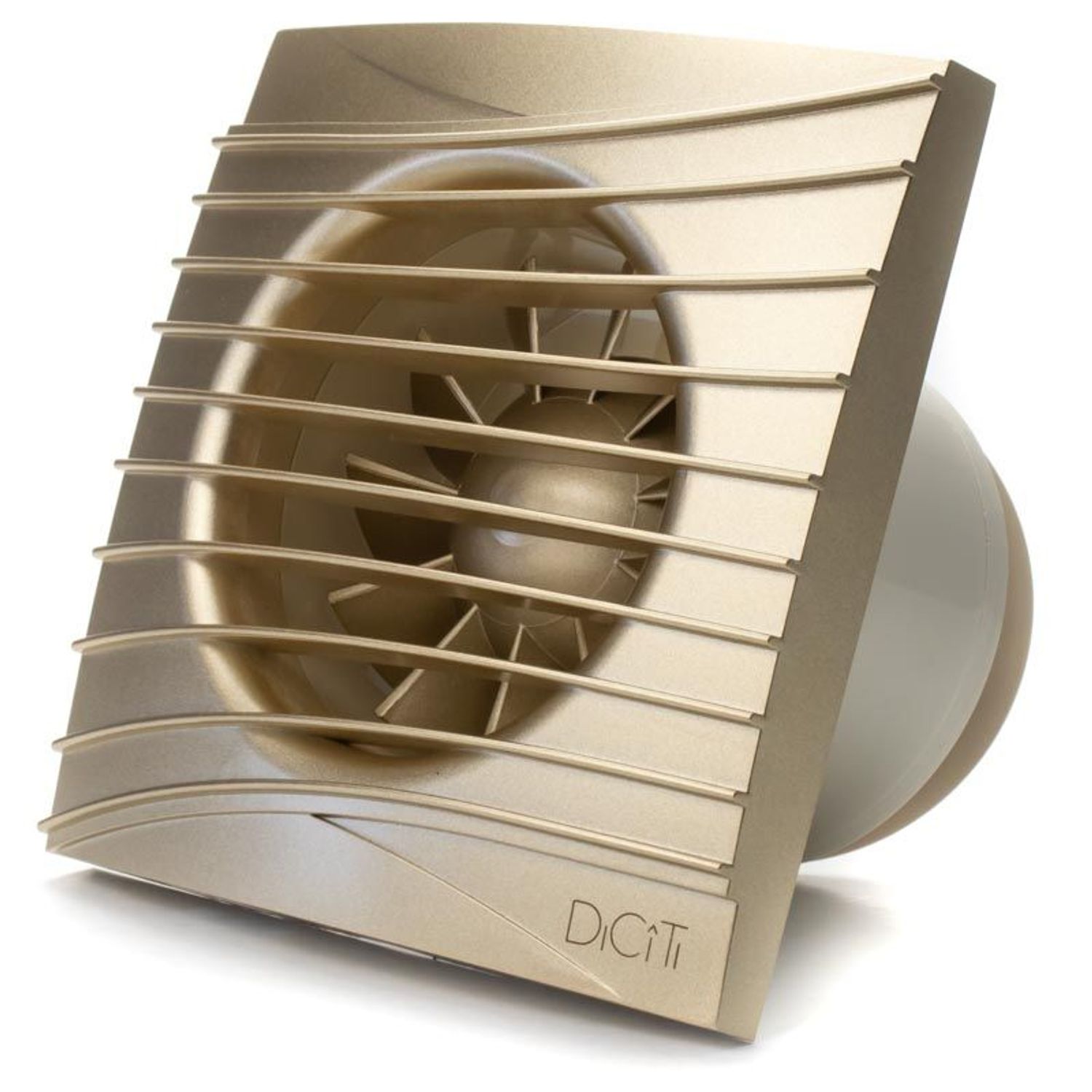 Ecovent - Ventilator baie SILENT 4C CHAMPAGNE, Super Silent, Clapeta ...