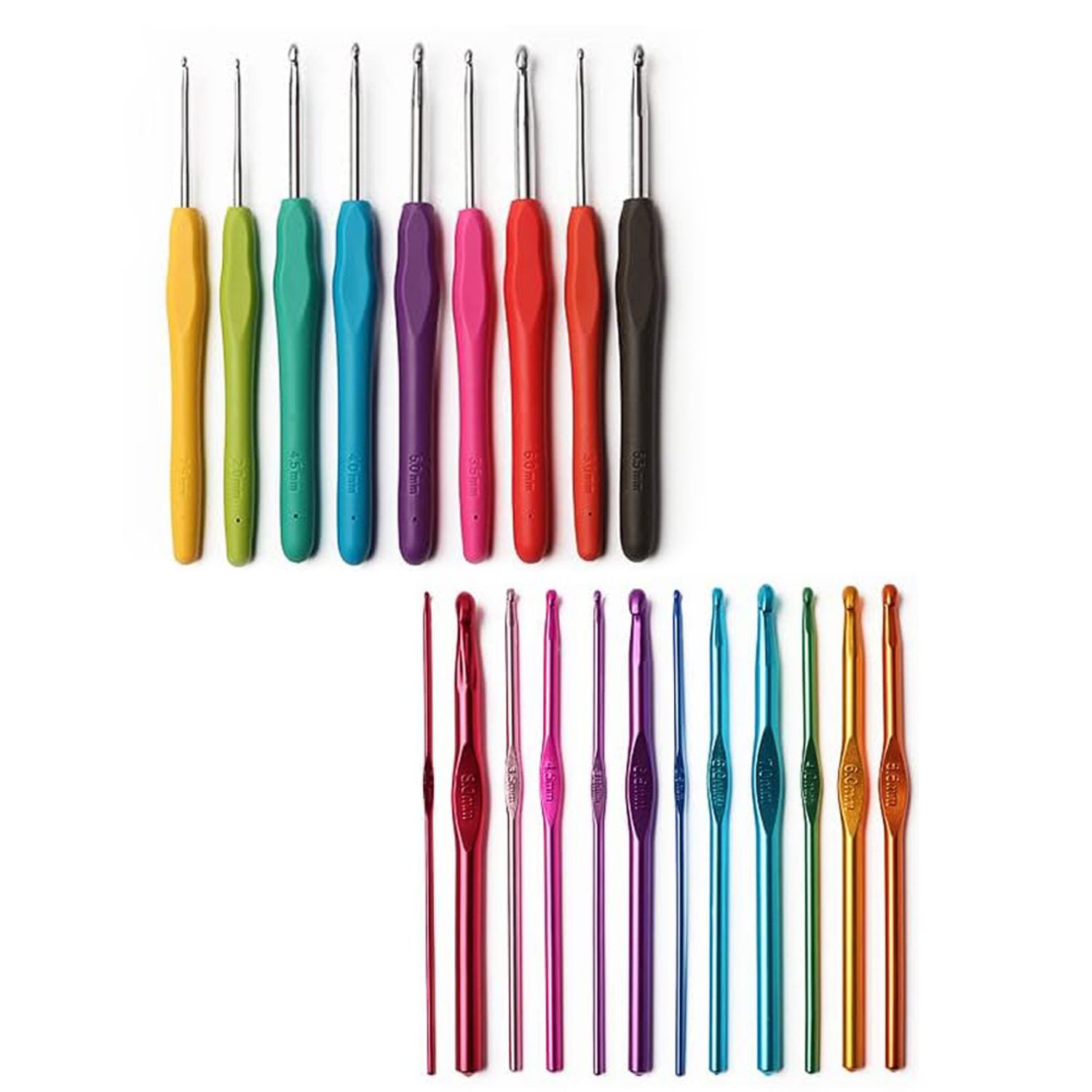 Timelesstools - Trusa de crosetat cu fire colorate si accesorii, in ...